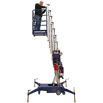 Ballymore Mobile Aerial Lift with 24” x 27” Platform and 35' Working H ...