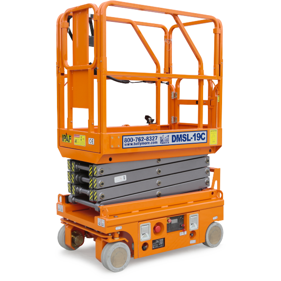 Ballymore Battery-Powered Drivable Compact Scissor Lift with 28" X 53 ...