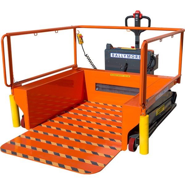 Ballymore Powered Portable Loading Dock with 47" x 75" Platform and 98 ...
