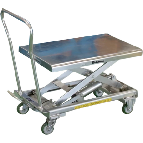 Bishamon BX Mobile Manual Stainless Steel Lift Table - BXS-10 ...